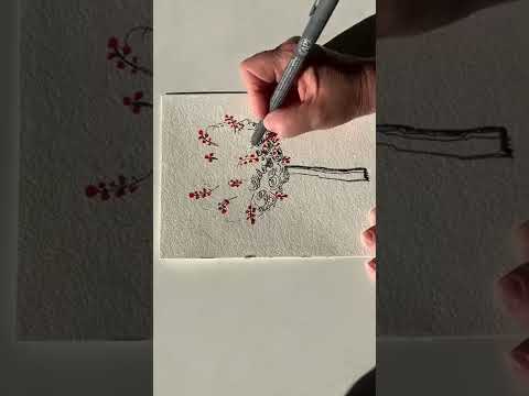 My drawing of a topiary tree - YouTube