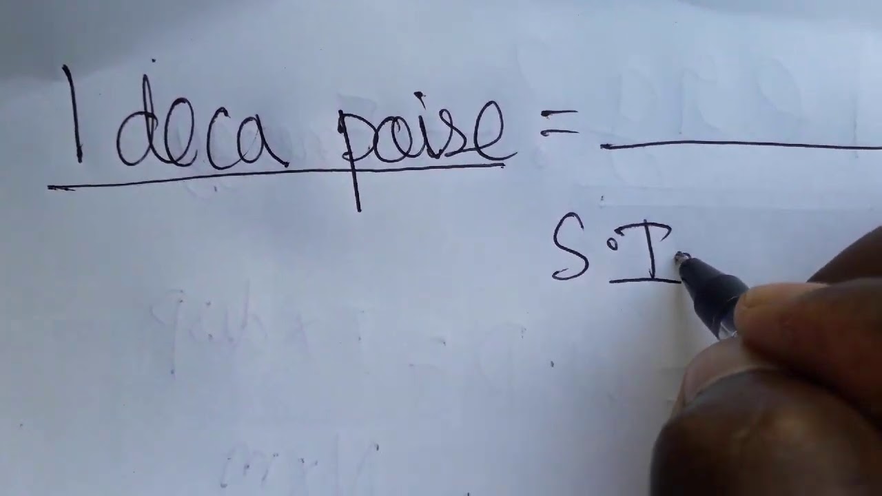 What Is One Deca Poise YouTube