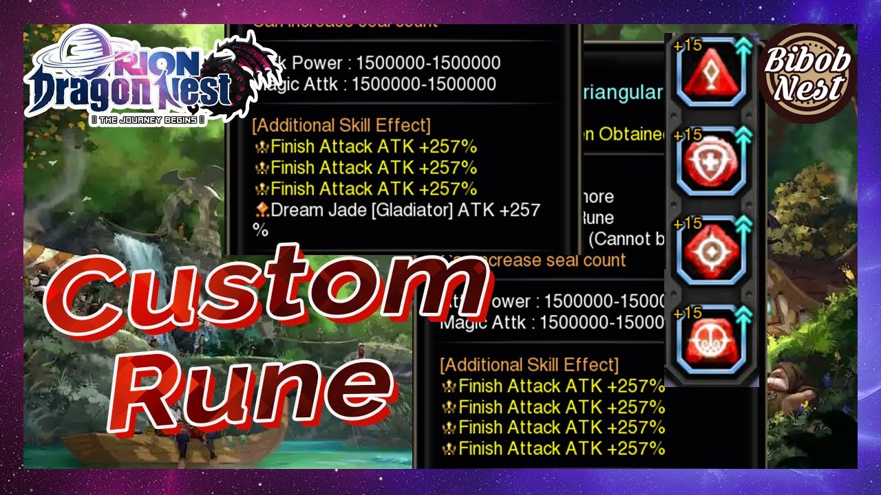 Custom Rune! - Orion Dragon Nest #63 - YouTube