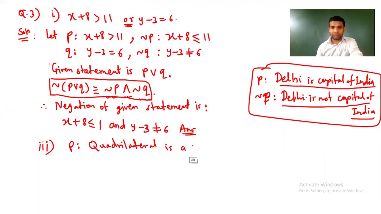 1.Mathematical Logic Part 17 || HSC STD 12 || MHT-CET - YouTube