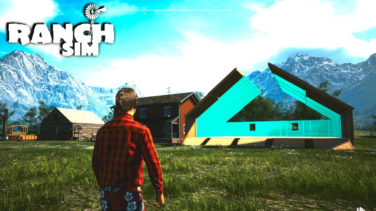 Ranch Simulator EP16 | Building a huge warehouse.. - YouTube