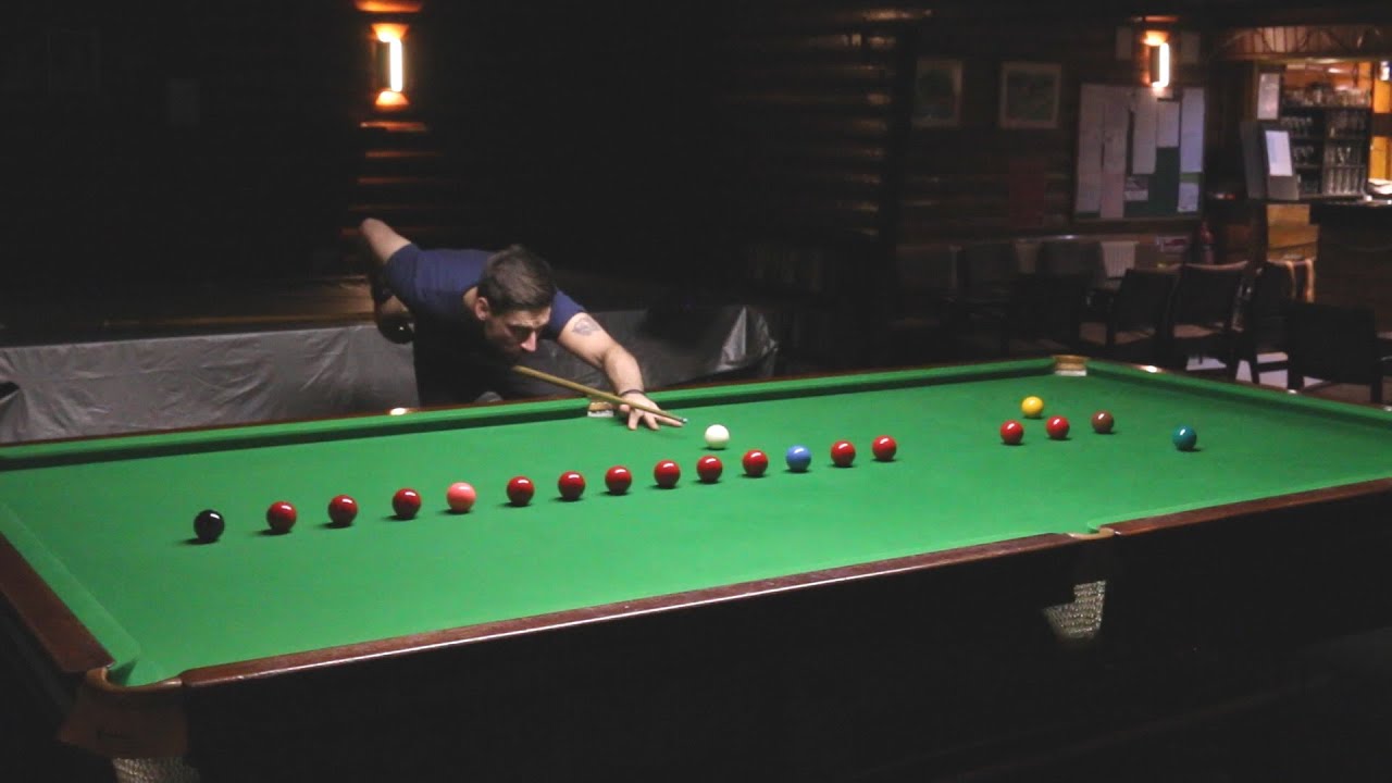 Snooker Practice Line Up trying to clear the table - YouTube