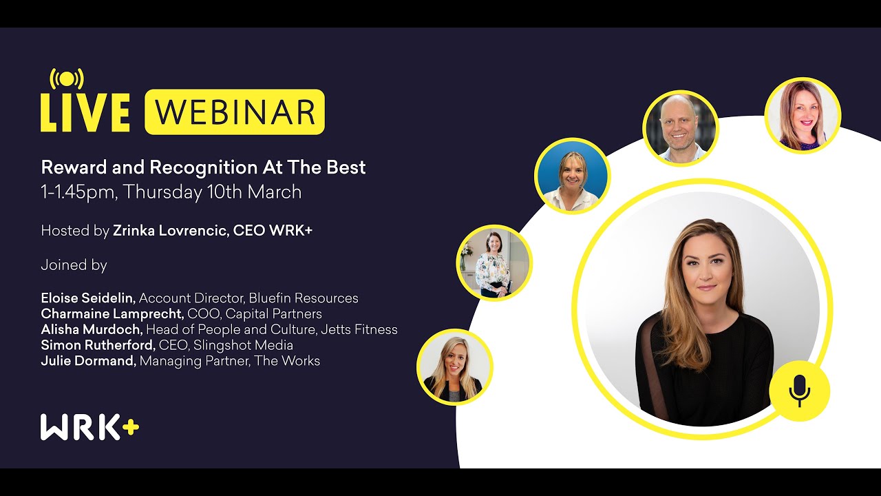 WRK+ Insights From the Best Webinar: Reward and Recognition at the 2021 ...
