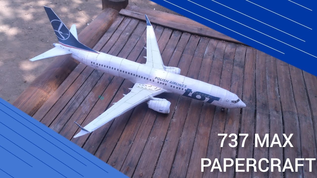 Boeing 737 MAX Papercraft (With Retractable Gears) | Sojourner Craft ...