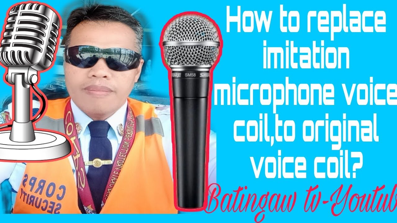 How to replace imitation microphone voice coil to original voice coil ...
