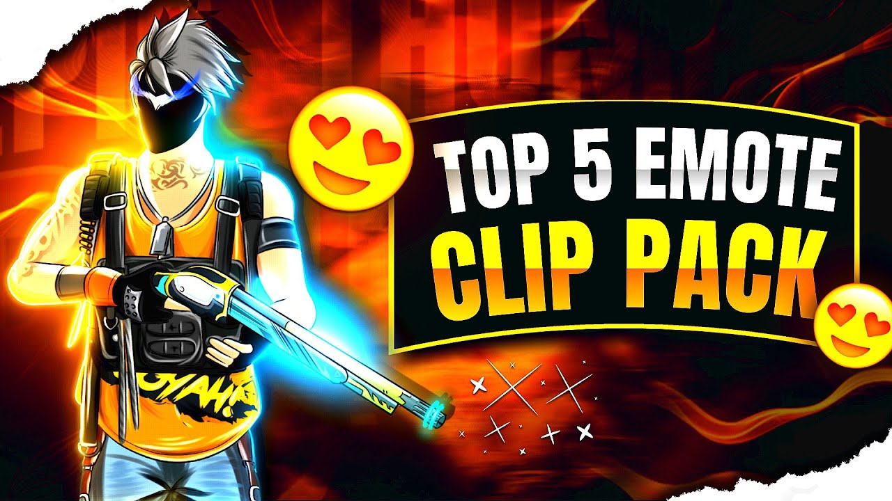 TOP 5 SMOOTH🔥EMOTE CLIP PACK 🥵 🥀 || NO COPYRIGHT © ⬇️ FREE FIRE EMOTE ...