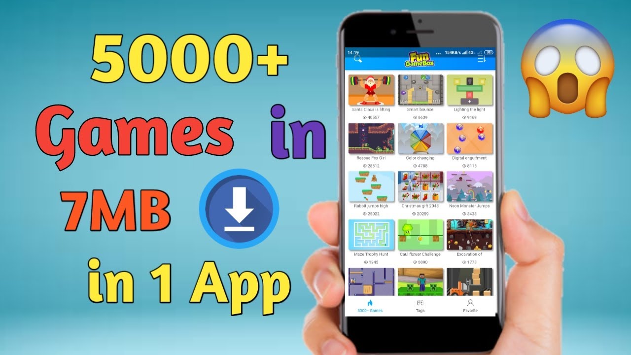 [7MB] 5000+ Games Download In One App In 7MB | New Games 2020 | - YouTube