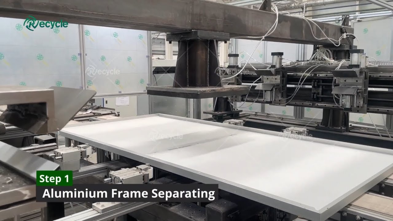 From A to Z: Complete Solar PV Panels Recycling Machine - YouTube