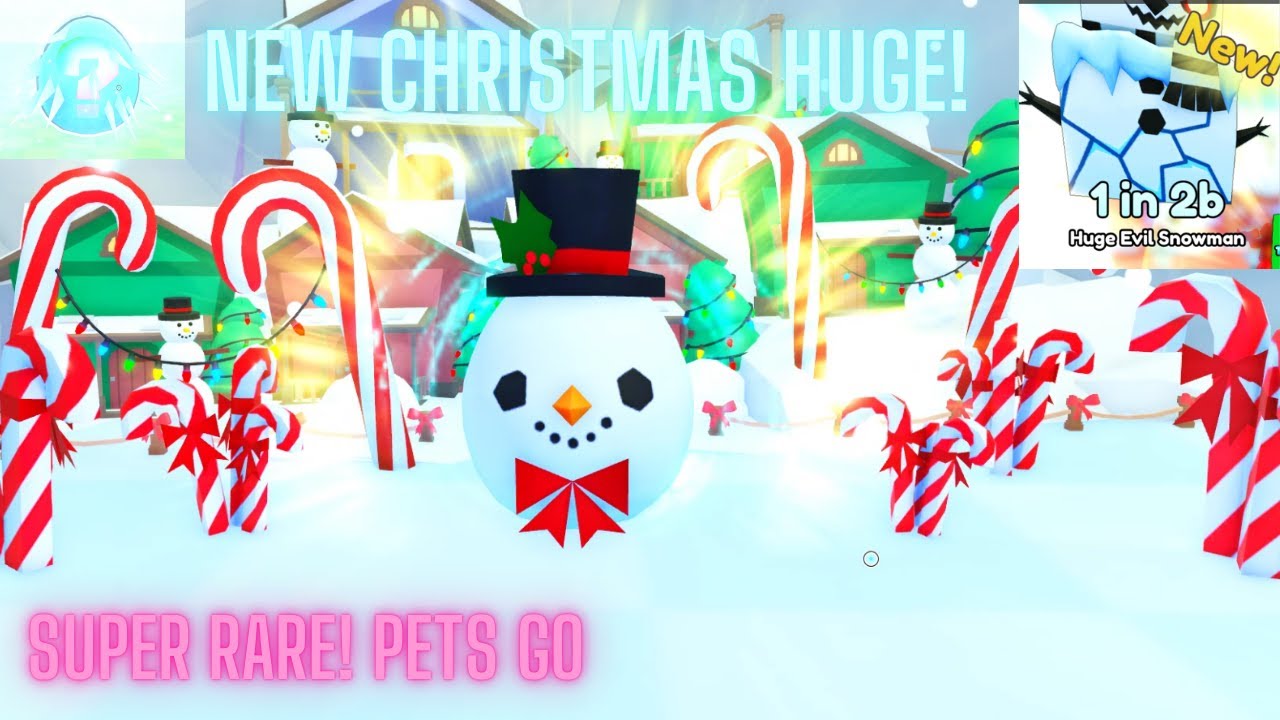 I HATCHED THE NEW RARE HUGE EVIL SNOWMAN IN PETS GO CHRISTMAS EVENT ...
