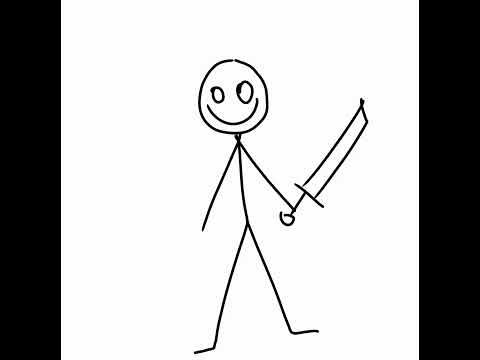 how to draw stick man 💀 - YouTube