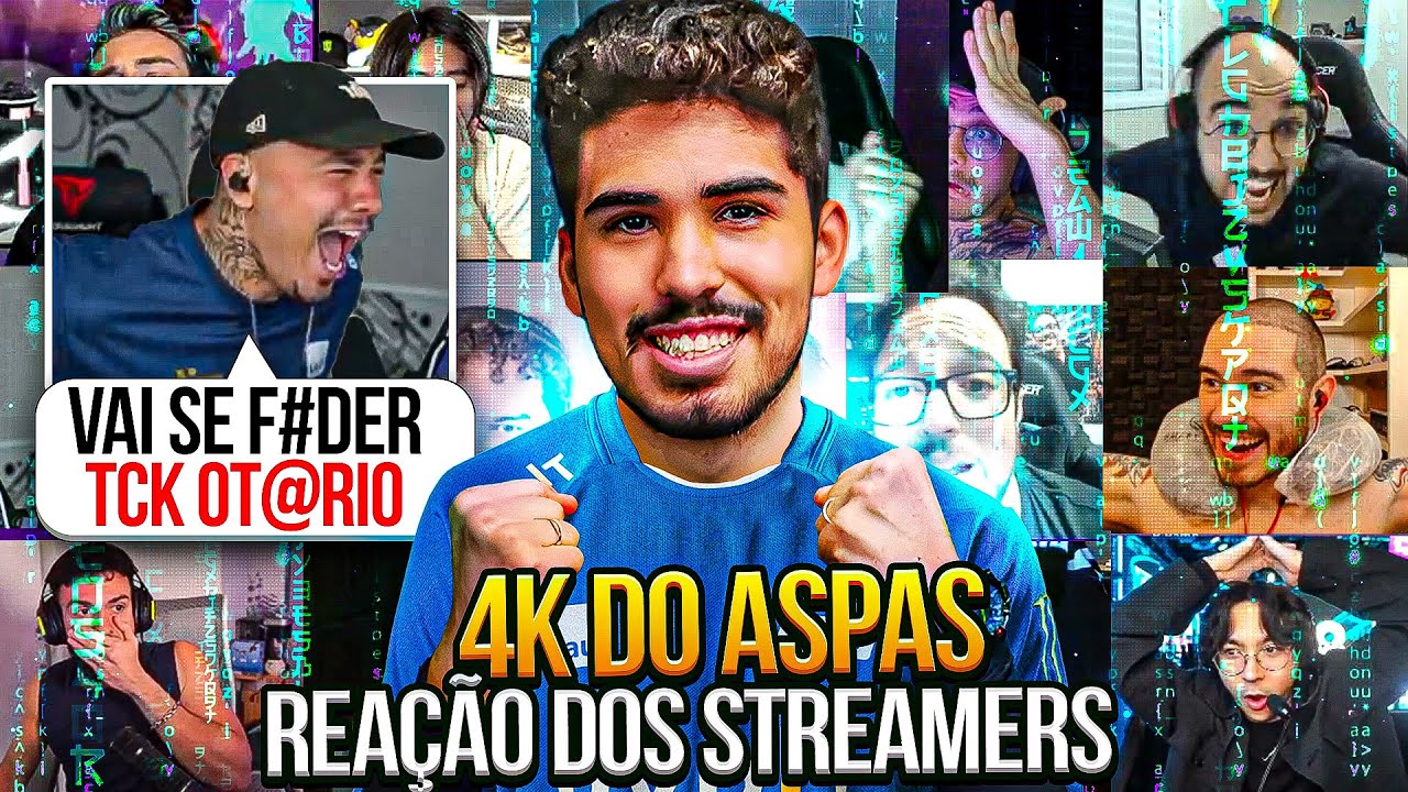 REAÇÃO DOS STREAMERS ao 4K DO ASPAS amassando a CLOUD9! - YouTube
