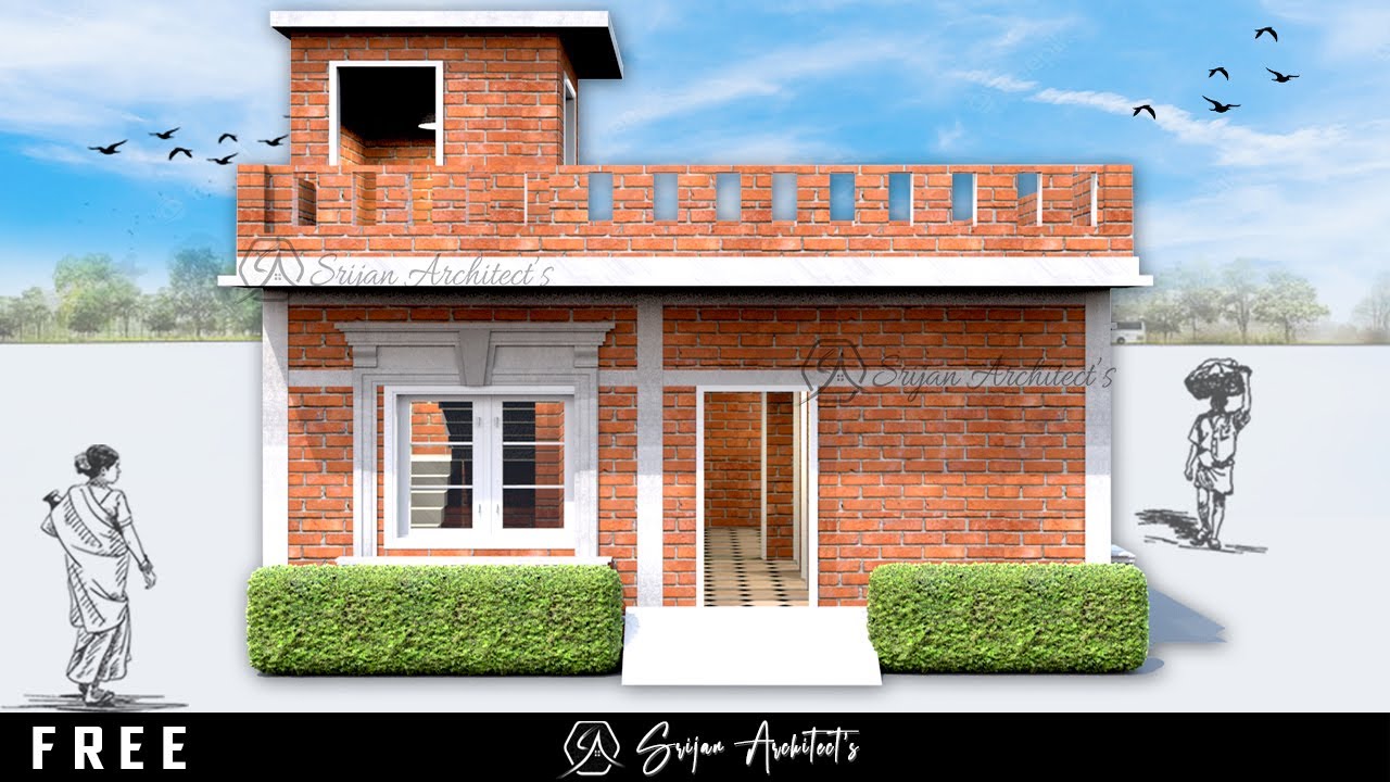 Village home design simple 2 bedroom | singlestory small house village ...