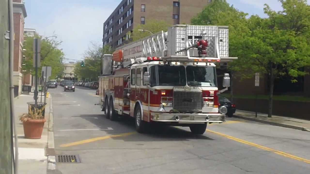 Peekskill NY. Vol. Fire Dept. Chief Car 2342,Tower Ladder 45,Engine 133 ...