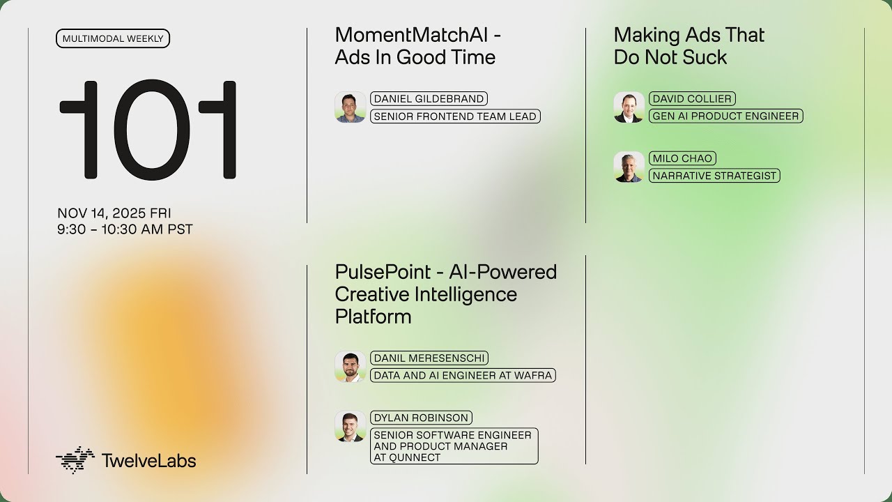 MomentMatch AI, PulsePoint, and Story Insights | Multimodal Weekly 101 ...