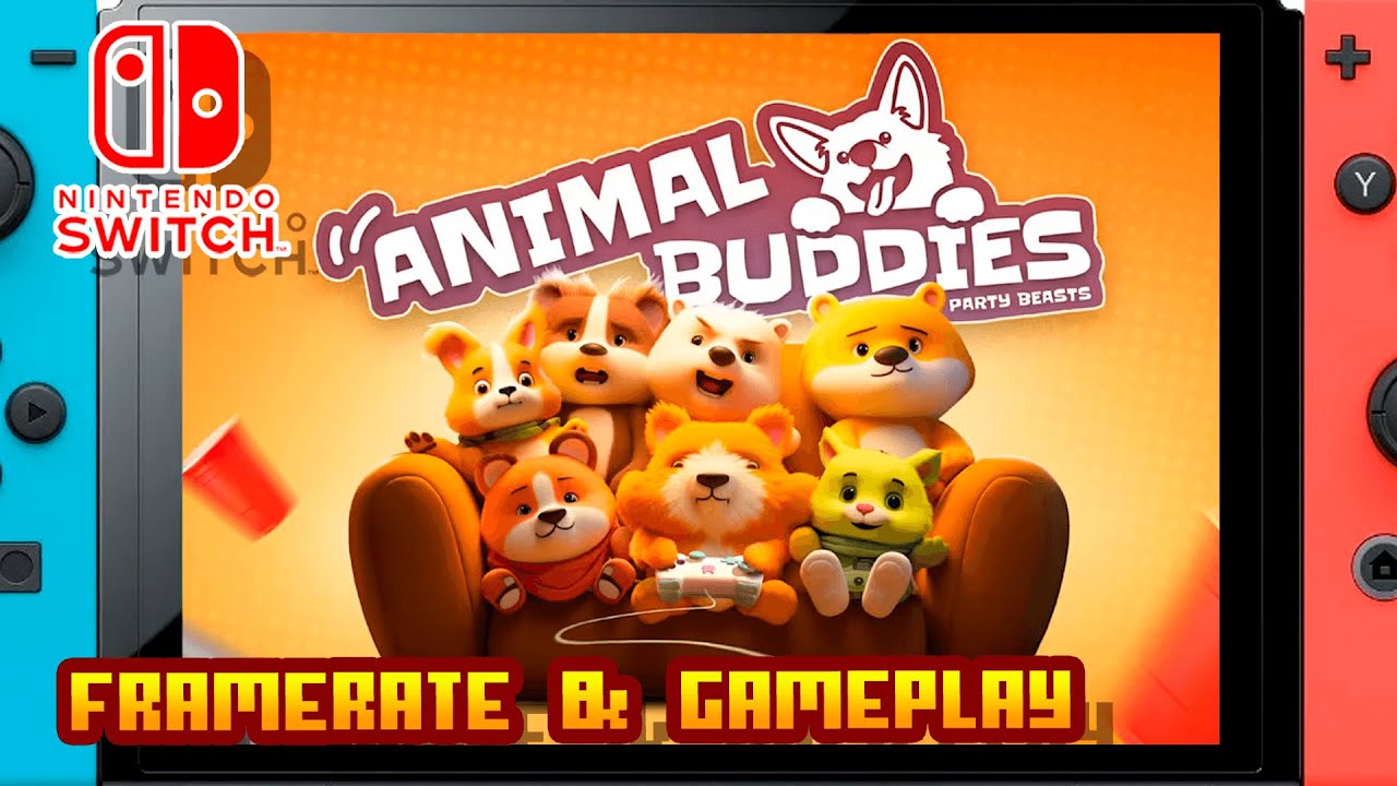 Animal Buddies - Party Beasts - (Nintendo Switch) - Framerate & Gameplay - YouTube