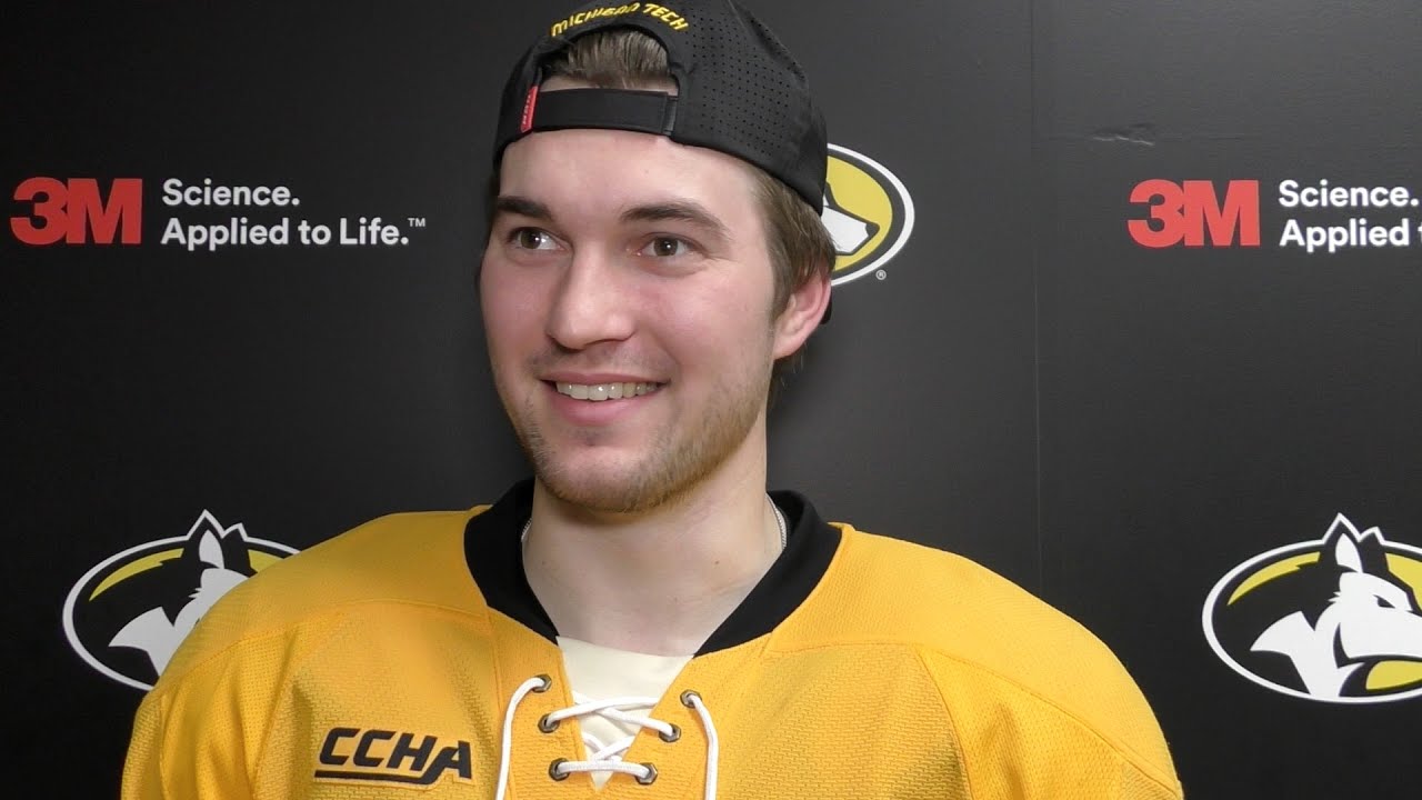 Tech Hockey | Levi Stauber St. Thomas Post Game | 03.02.24 - YouTube