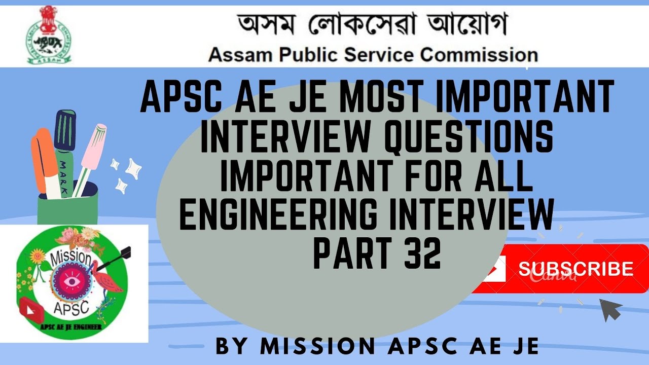 APSC AE JE INTERVIEW QUESTION PART 32 - YouTube