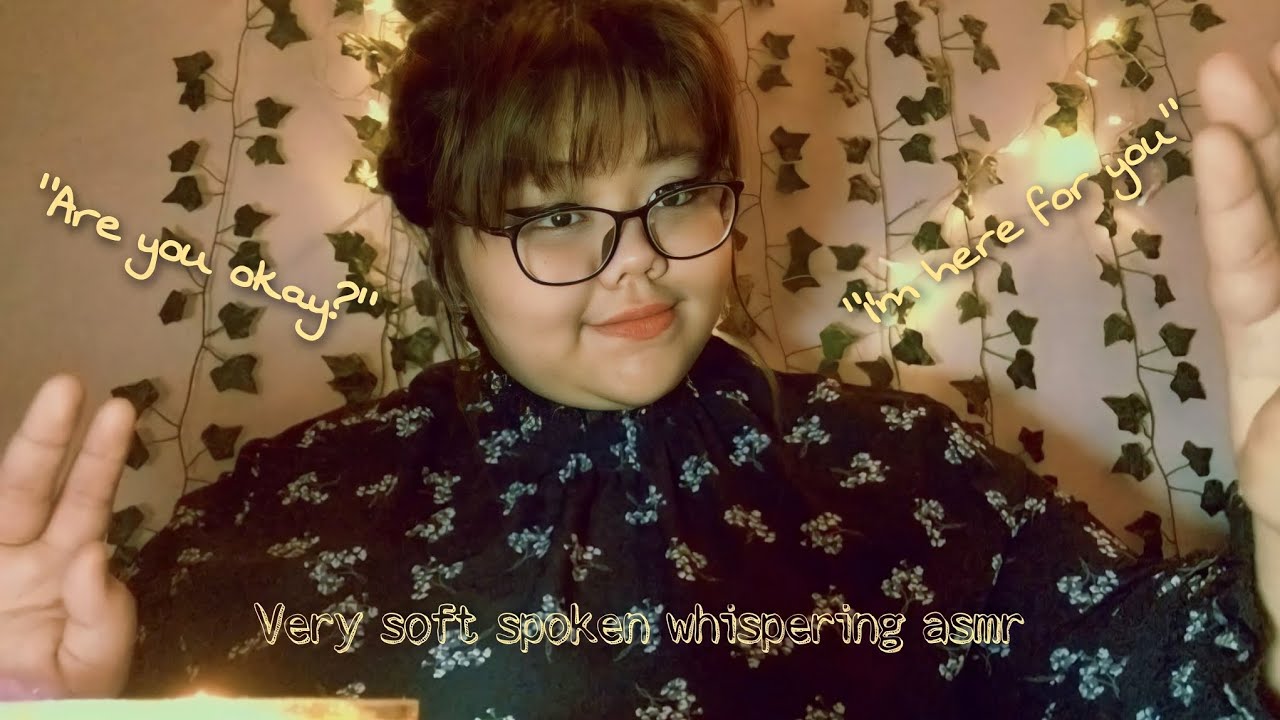 ASMR taking care of u (mental support 🫂face touching & tracing ...