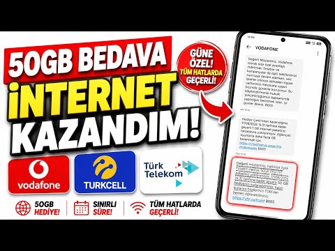 VODAFONE BEDAVA İNTERNET | 50GB BELEŞ İNTERNET KAZAN (GÜNCEL HERKES YAPABİLİR) YENİ KAMPANYA 2026
