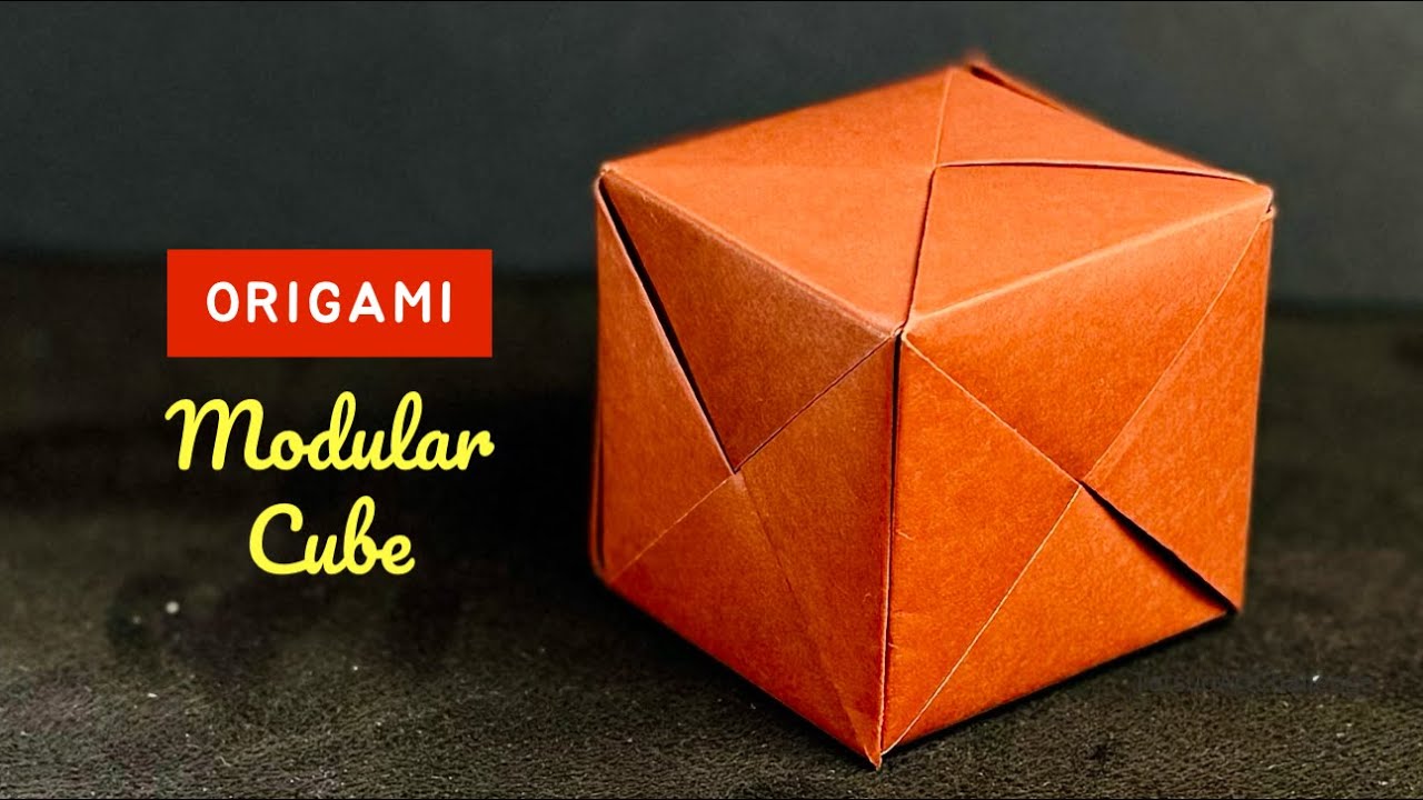 How to Make Origami Modular Cube | No-Glue No-Scissors | Relaxing ...