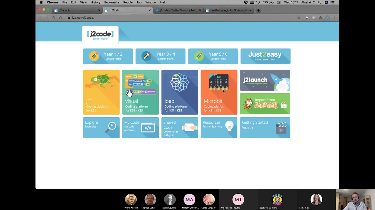 J2E Webinars session 3 J2Code for the EU Code Week - YouTube