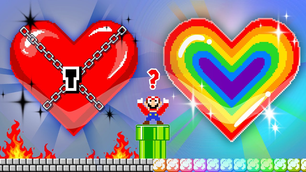 Mario PowerUps: When Everything Mario Touches Turn to HEART in Super ...