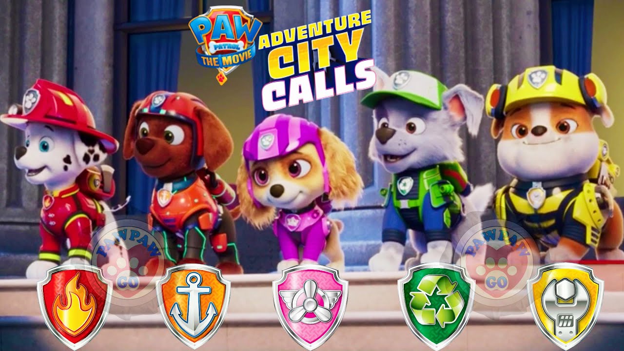 PAW Patrol The Movie Adventure City Calls - Mighty Pup On a Roll ...