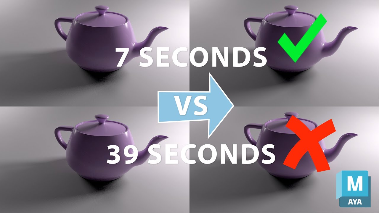 How To Reduce Noise In Your Maya Renders The Quickest Way Youtube