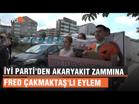 İYİ Parti’den akaryakıt zammına Fred Çakmaktaş'lı eylem