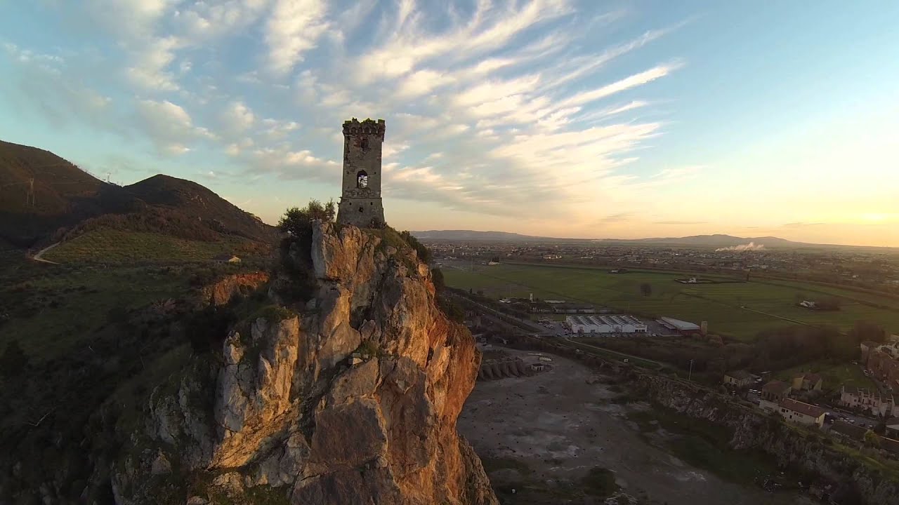 TORRE DI CAPRONA (PISA) VOLO CON DRONE HOME-MADE - YouTube