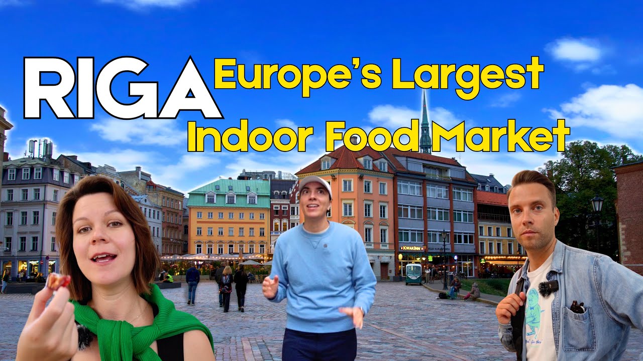Riga, Latvia Food Tour in Europe's Largest Indoor Market - YouTube