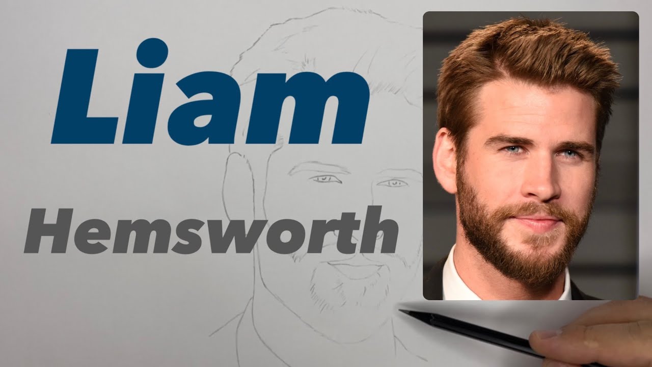 How To Draw Liam Hemsworth - YouTube