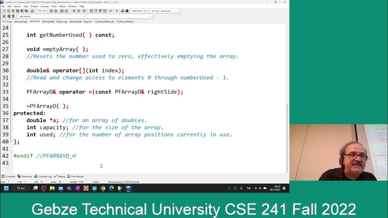 CSE 241 Fall 2022 Nov 28 - YouTube