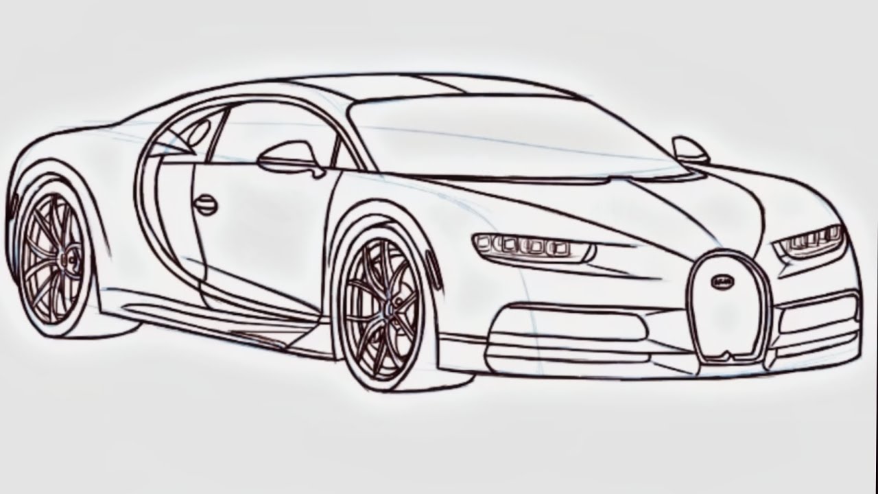 Bugatti Chiron Car Structure drawing || Bugatti Chiron || #bugatti ...