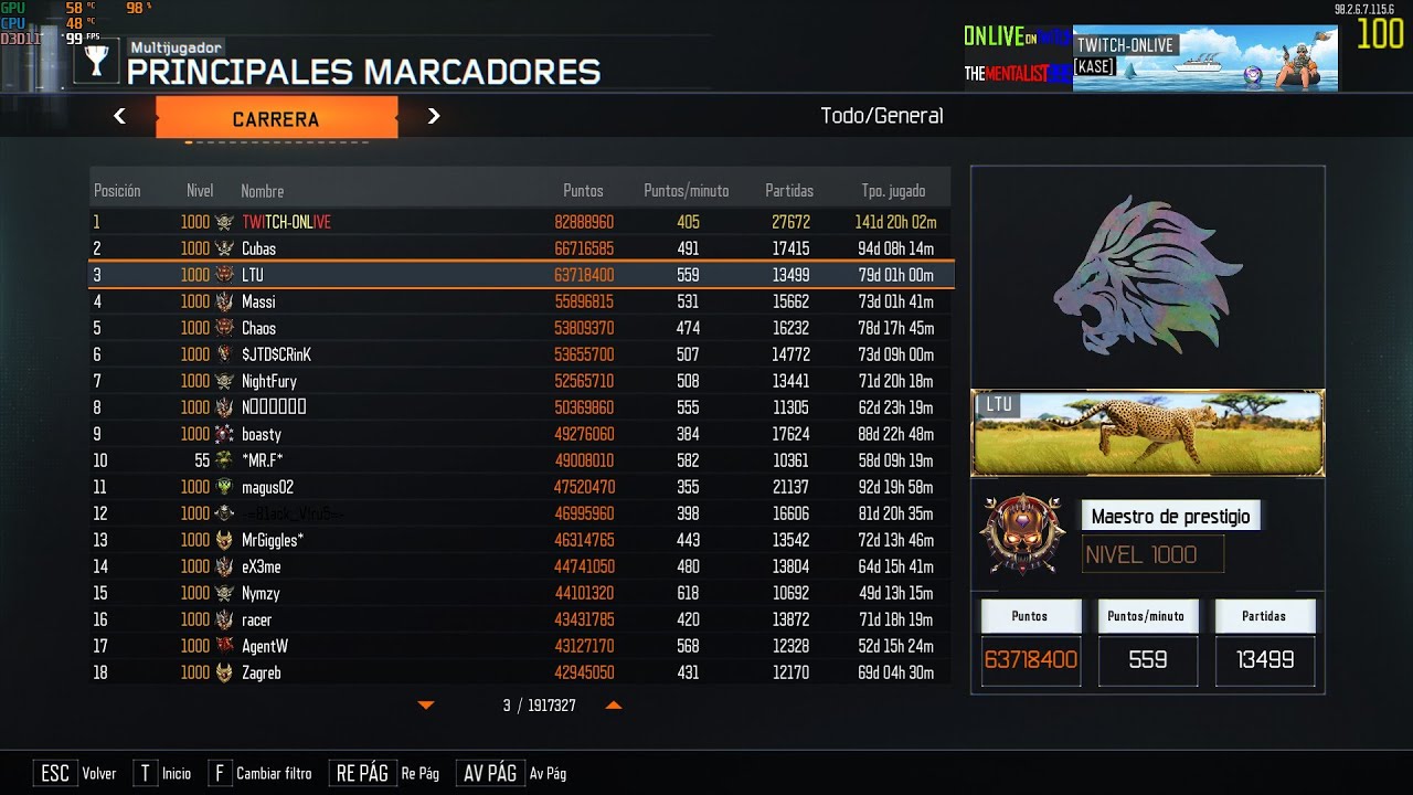 ESP/ENG WARZONE A TOPE POWER 4K@240HZ ULTRA SETTINGS - YouTube