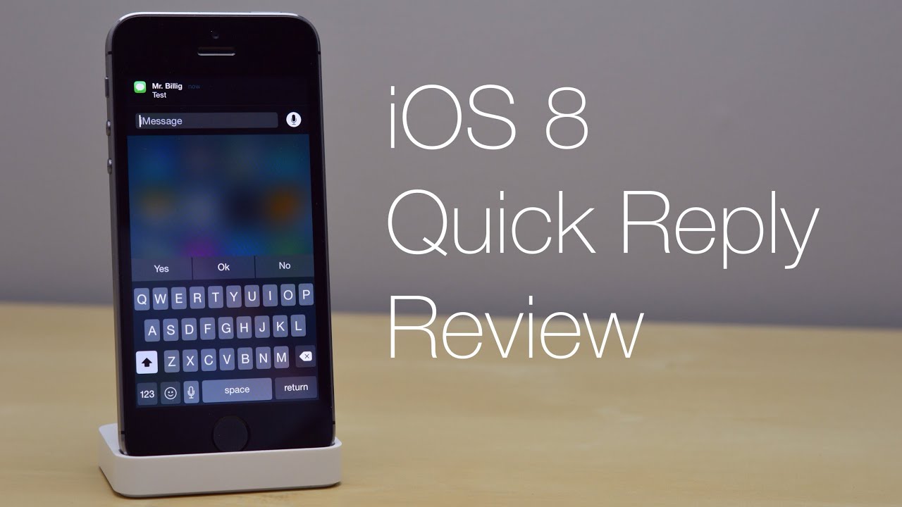 iOS 8 Quick Reply - YouTube