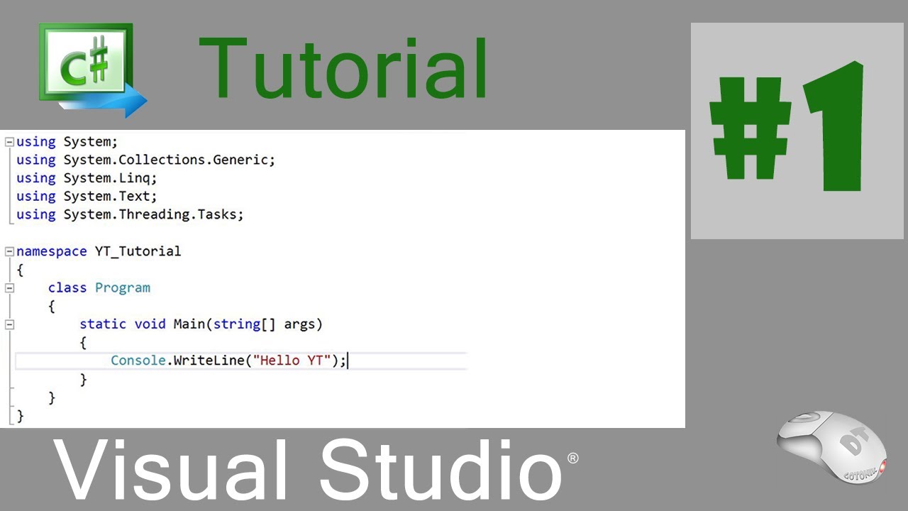 C#01 Tutorial - Datentypen & Variablen - YouTube