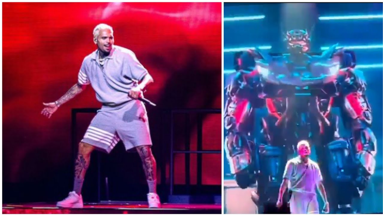 Chris Brown Dances With A Robot "Look Just Breezy" - YouTube