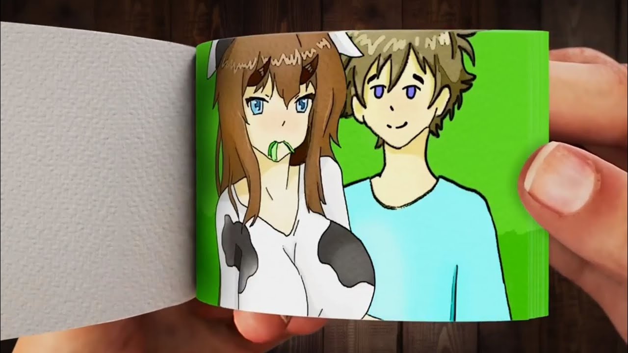 Alex and Steve _ Minecraft Anime FlipBook Animation - YouTube