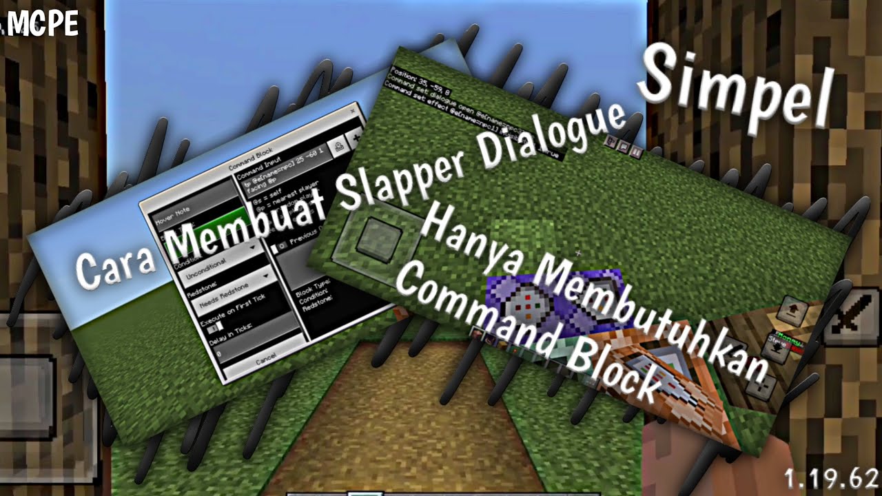 Cara Membuat Slapper Dialogue || Minecraft 1.19.62 - YouTube