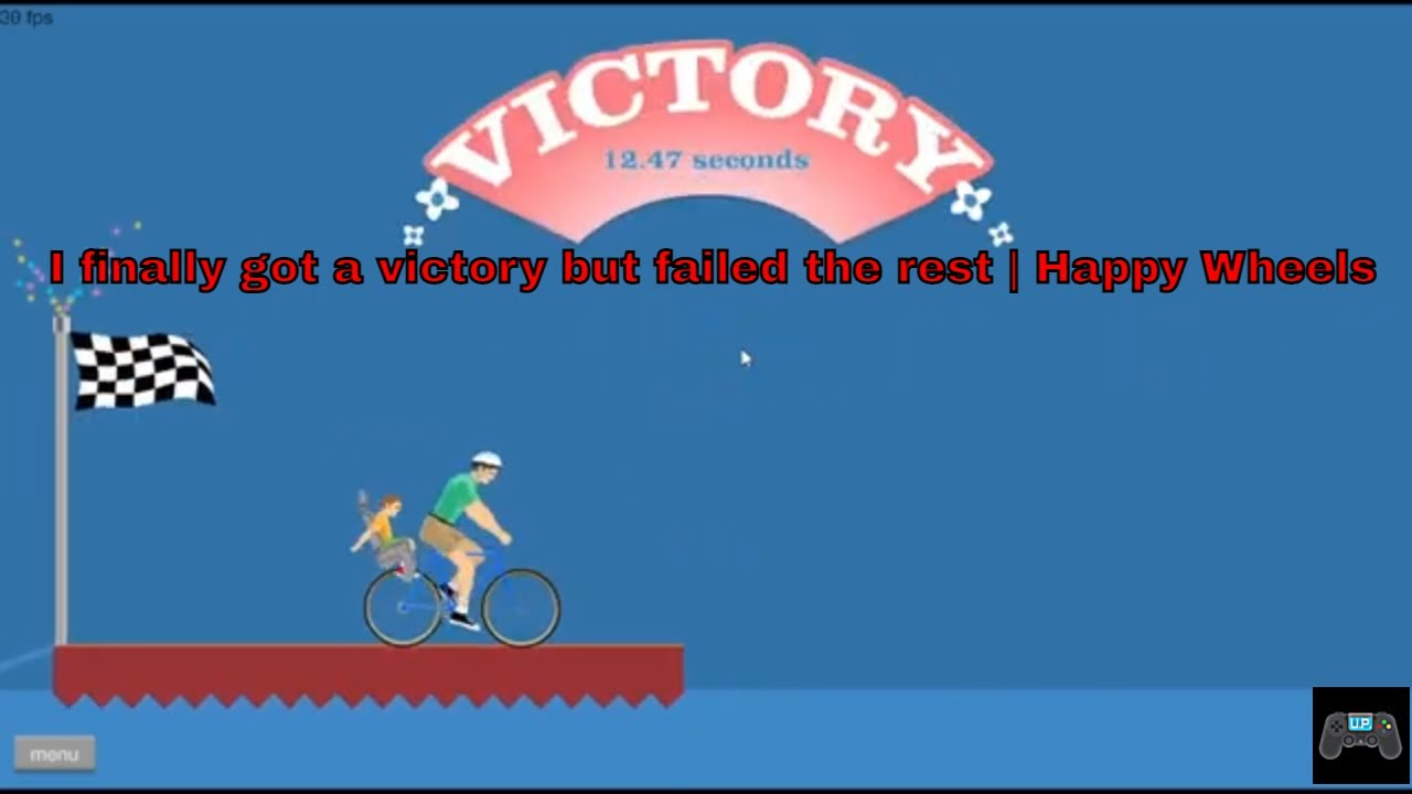 I finally got a victory at happy wheels - YouTube