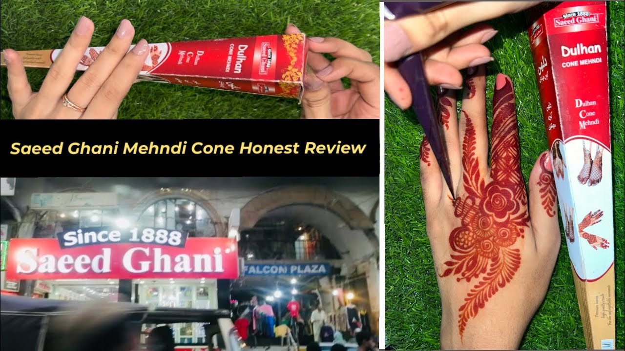 Saeed Ghani Mehndi Cone || Honest Review || #Saeedghani1888 - YouTube