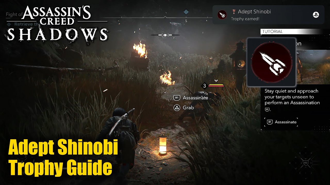 Assassin's Creed Shadows • Adept Shinobi Trophy Guide (Perform your ...