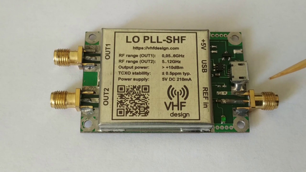 MAX2871 + XX1002 PLL module review - YouTube