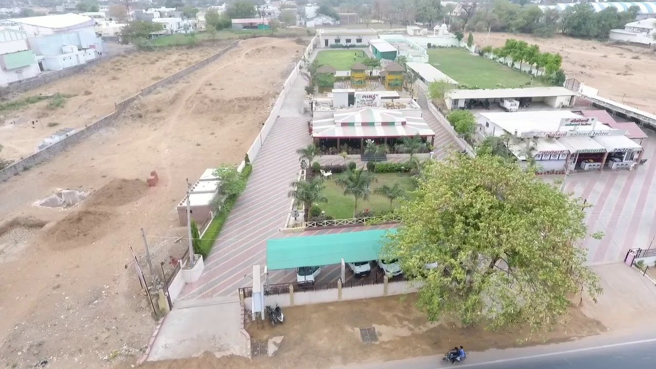 Drone Camera View @ Gamdu Garden Restaurant Palanpur - YouTube