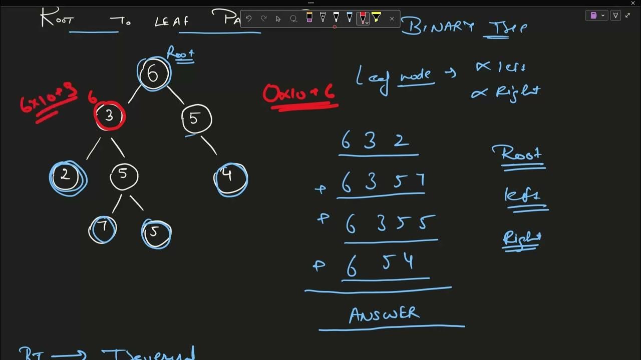 6. Root to leaf paths sum | GFGs (GeeksForGeeks) | POTD (Problem of The Day) || 06.11.2024 - YouTube