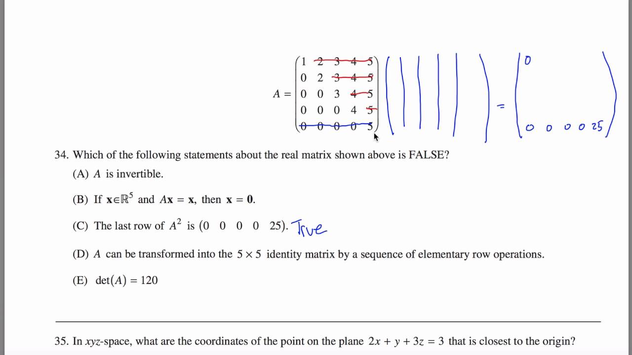 Math Subject GRE Practice #34 GR1268 - YouTube