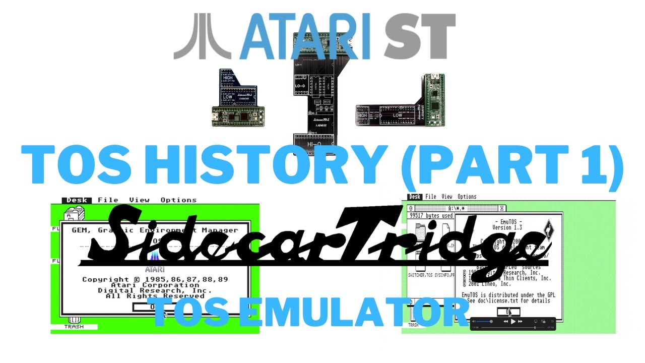 Atari ST TOS History with SidecarTridge TOS Emulator (Part I) - YouTube