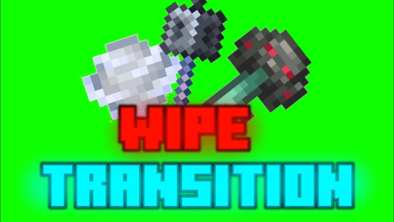 Wipe and shine green Screen Transition of Minecraft 1.21 items - YouTube