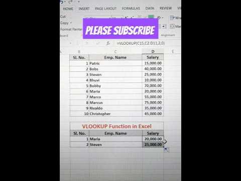 vertical lookup | vlookup function in excel | excel tutoring - YouTube